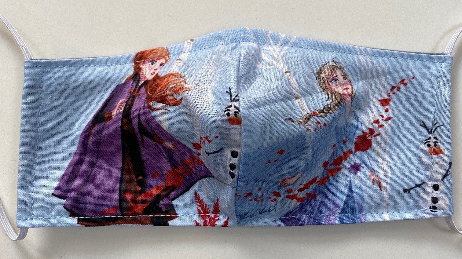 Frozen 2 Elsa and Anna 3Ply Adjustable Mask w/ Nose Wire | Etsy
