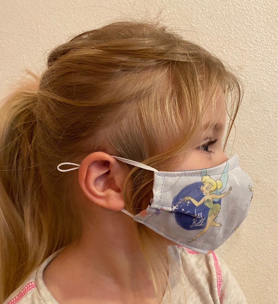 Tinkerbell 3ply Adjustable Face Mask With Nose-wire: Baby Toddler Kids ...