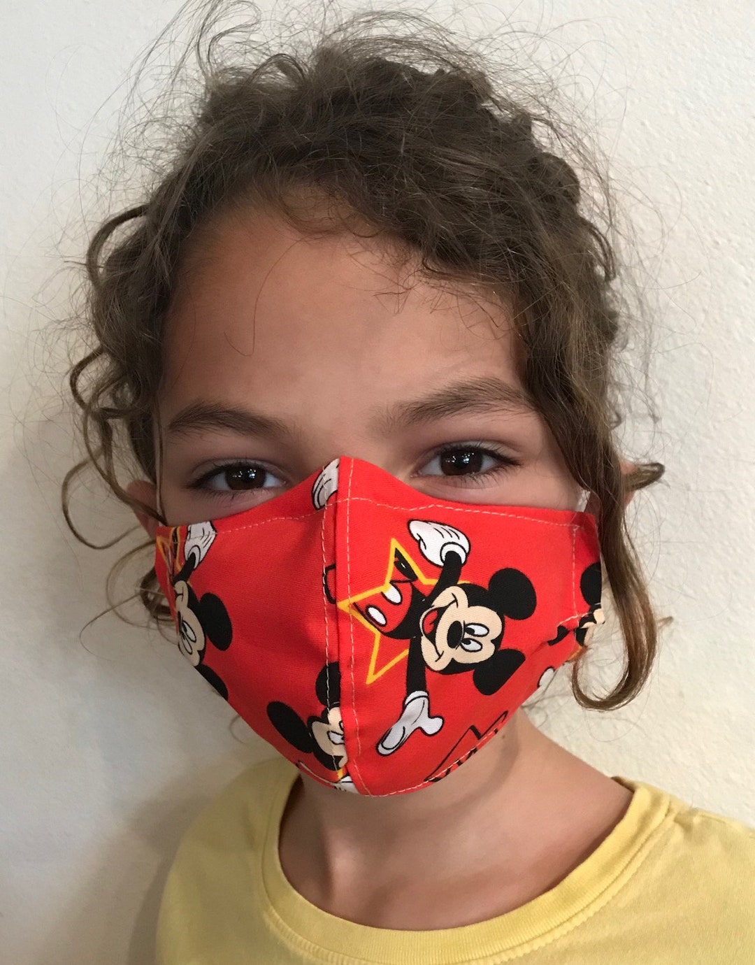 Mickey Mouse 3ply Adjustable Face Mask W/ Nose-wire: Baby Toddler Child ...