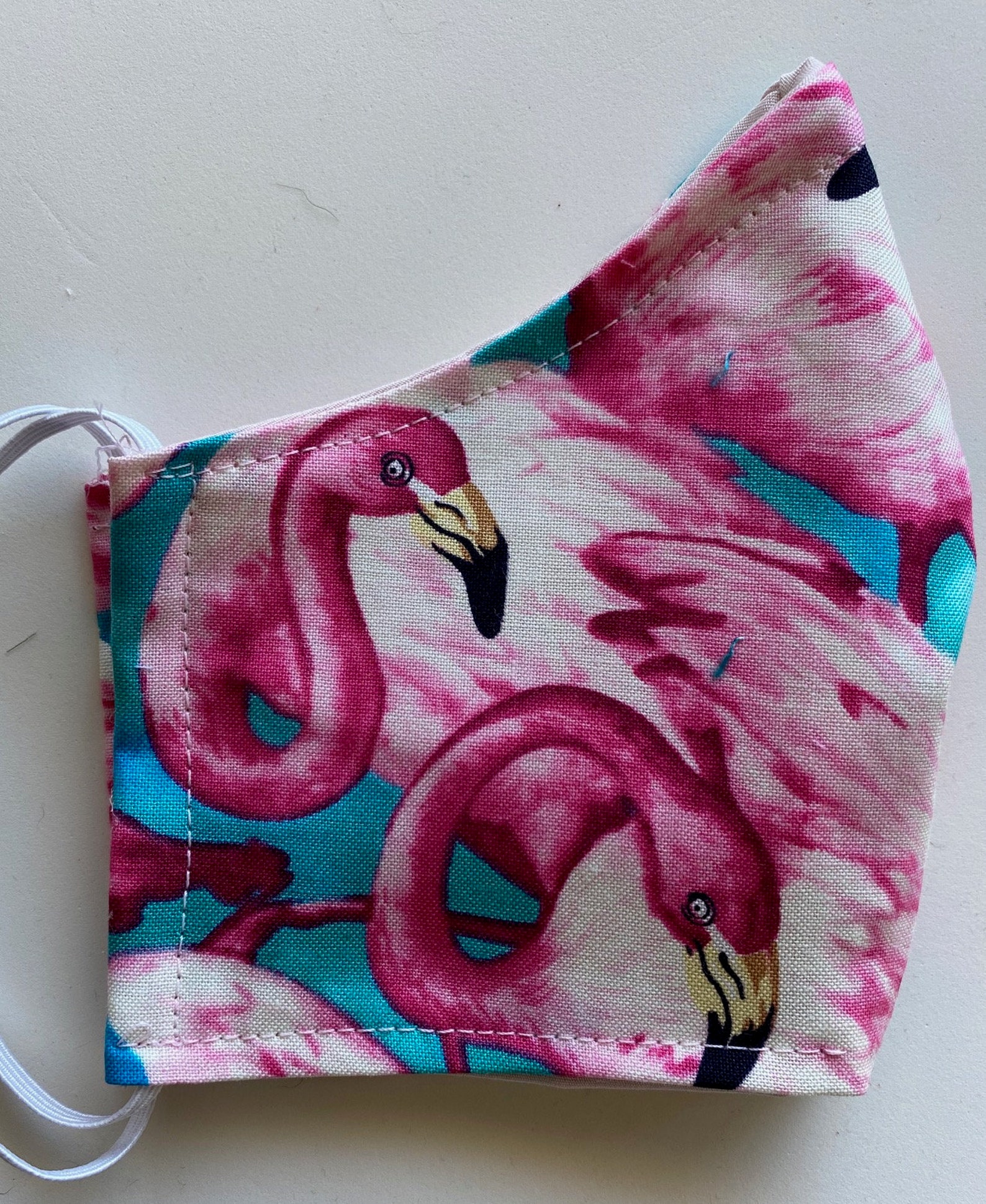 Flamingo 3Ply Adjustable Face Mask w/ Nose Wire Handmade & - Etsy.de