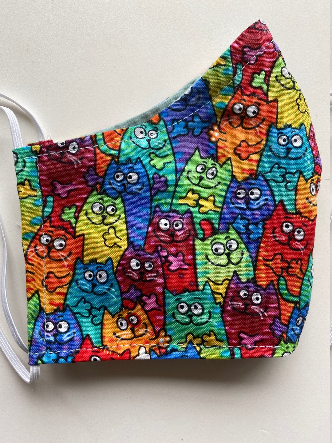 Cool Cats 3ply Adjustable Mask With Nose Wire, Washable for Baby ...