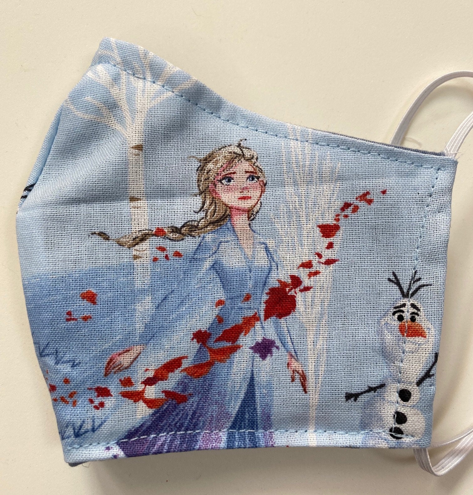 Frozen 2 Elsa and Anna 3Ply Adjustable Mask w/ Nose Wire | Etsy