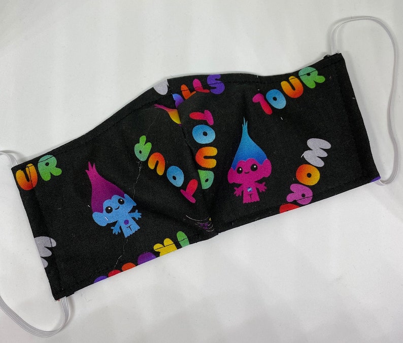Trolls World Tour 3ply Adjustable Face Mask W/ Nosewire - Etsy