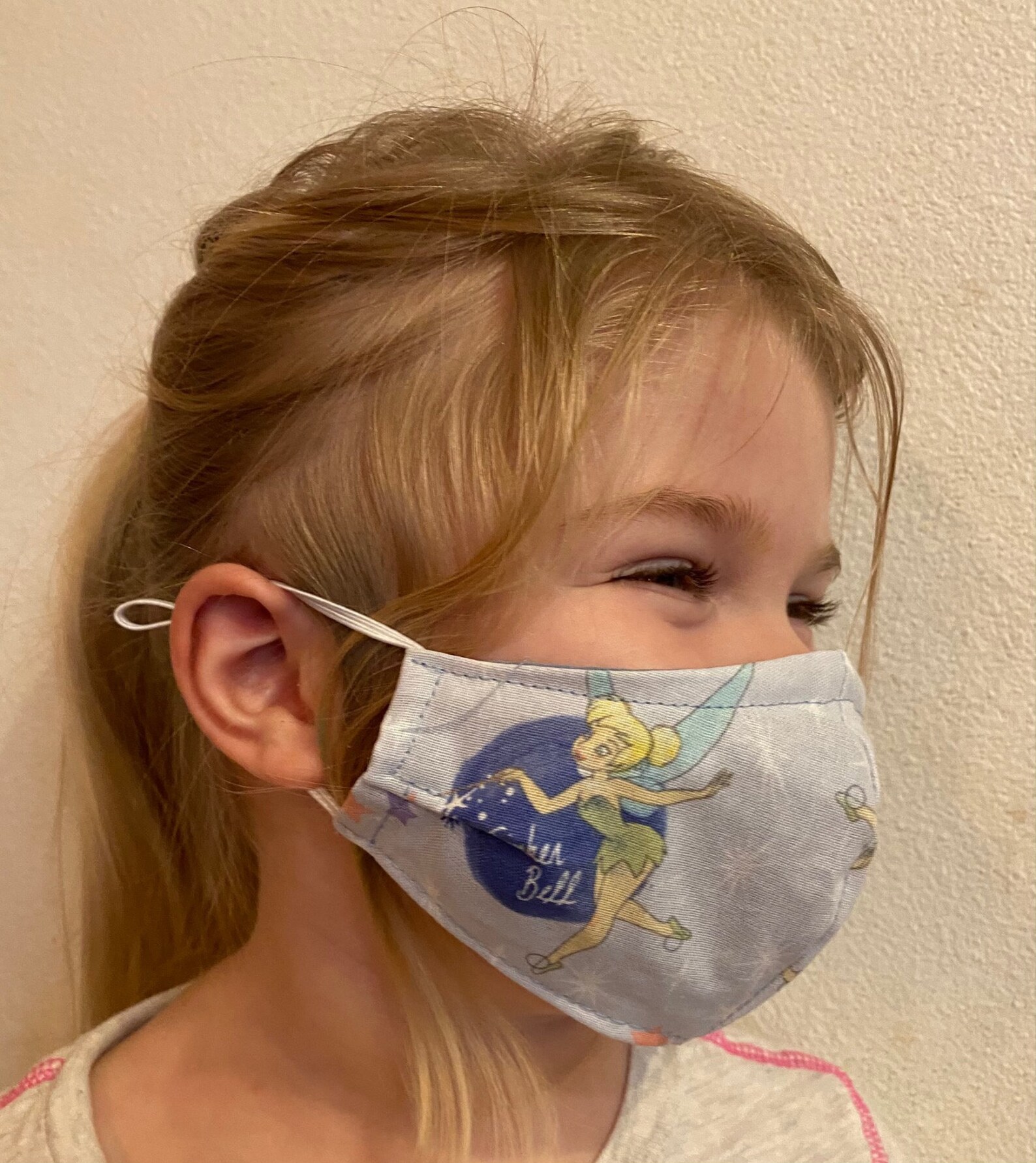 Tinkerbell 3ply Adjustable Face Mask With Nose-wire: Baby - Etsy UK