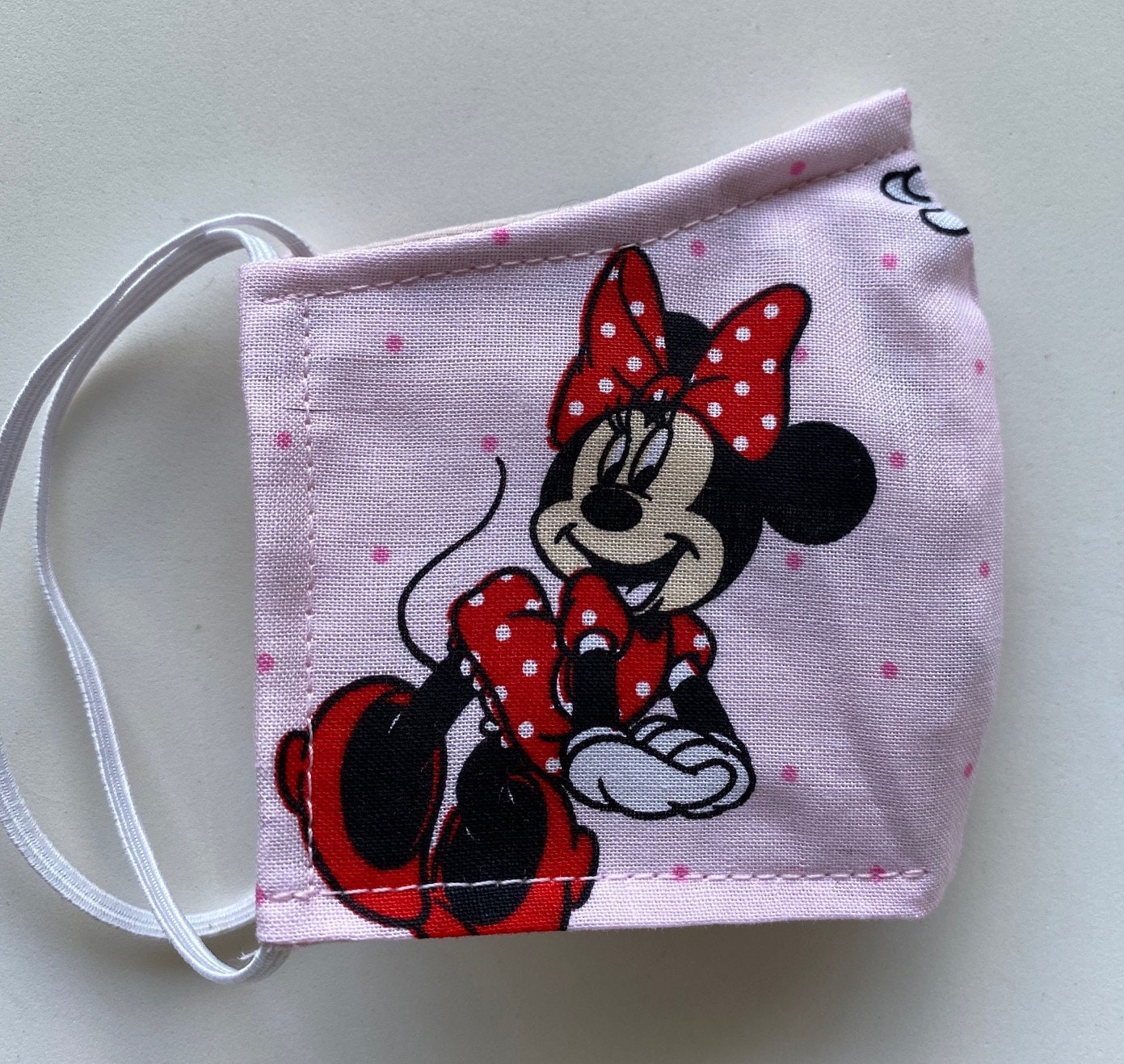 Minnie Mouse 3ply Adjustable Mask W/ Nosewire, Reusable & Washable ...