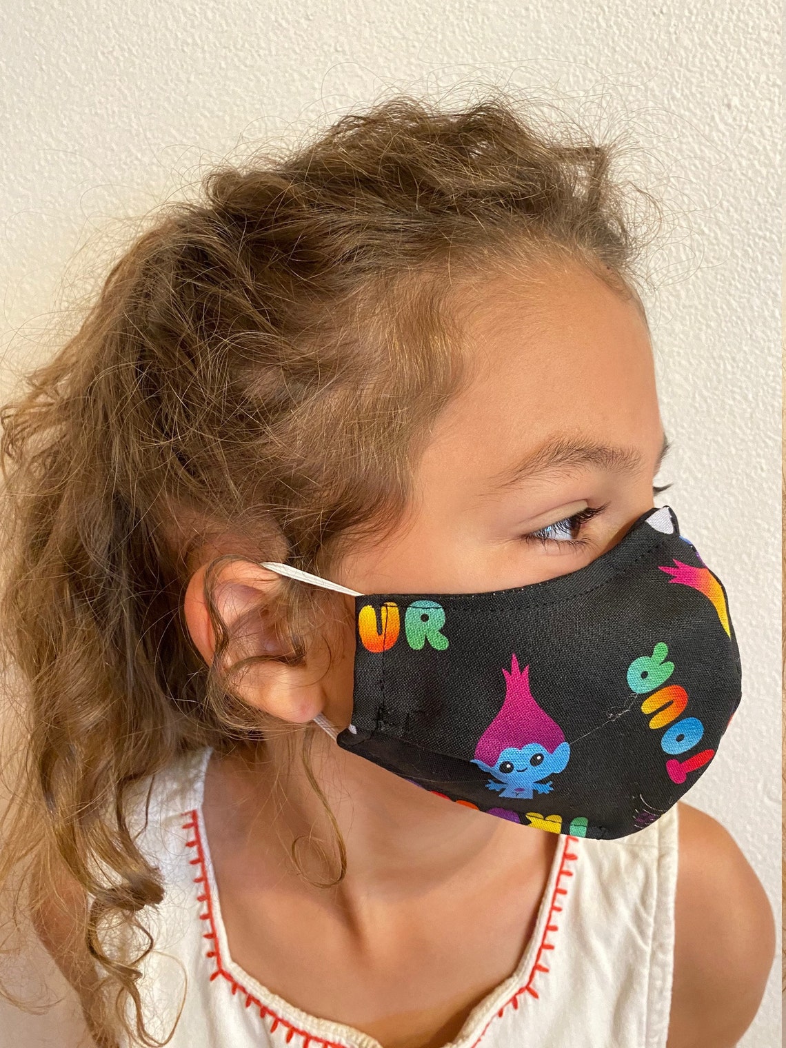 Trolls World Tour 3ply Adjustable Face Mask W/ Nosewire - Etsy