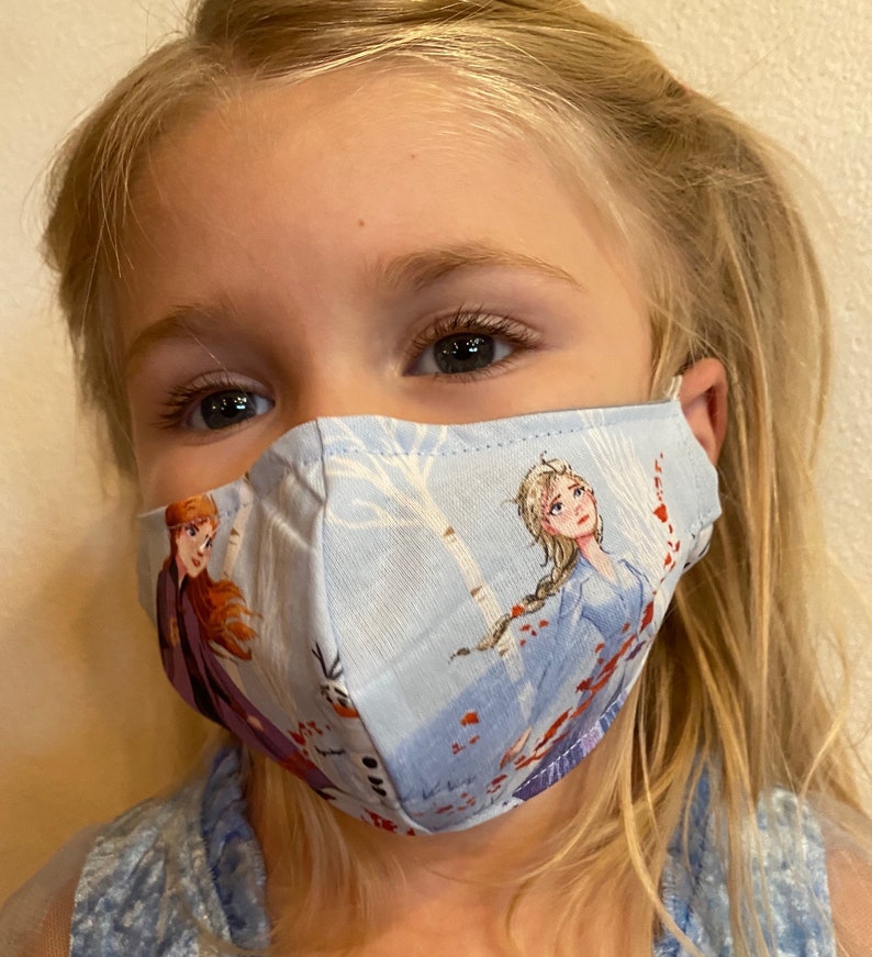 Frozen 2 Elsa and Anna 3ply Adjustable Mask W/ Nose Wire - Etsy