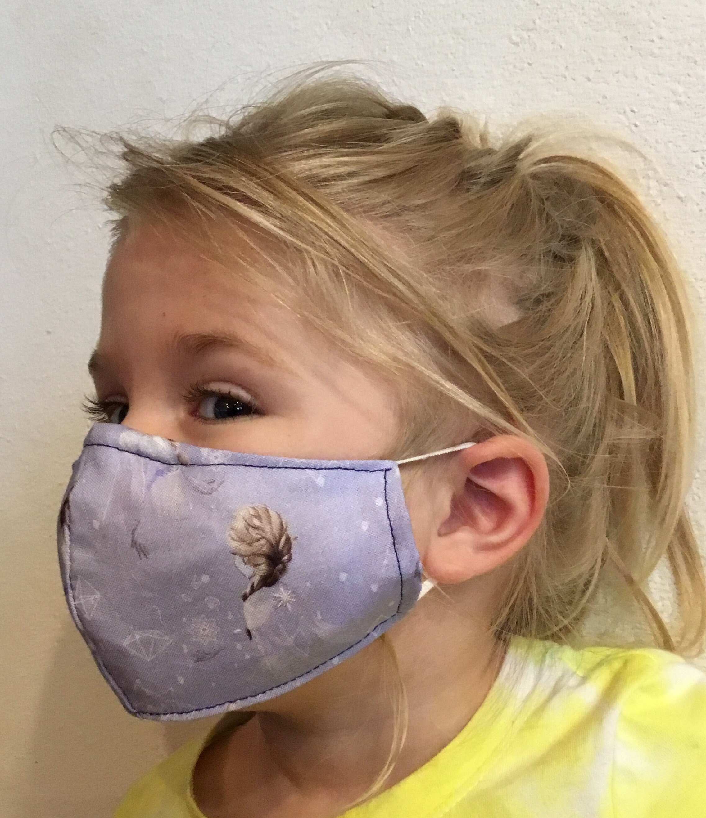 Elsa Frozen 2 3Ply Adjustable Mask w/ nosewire Handmade | Etsy