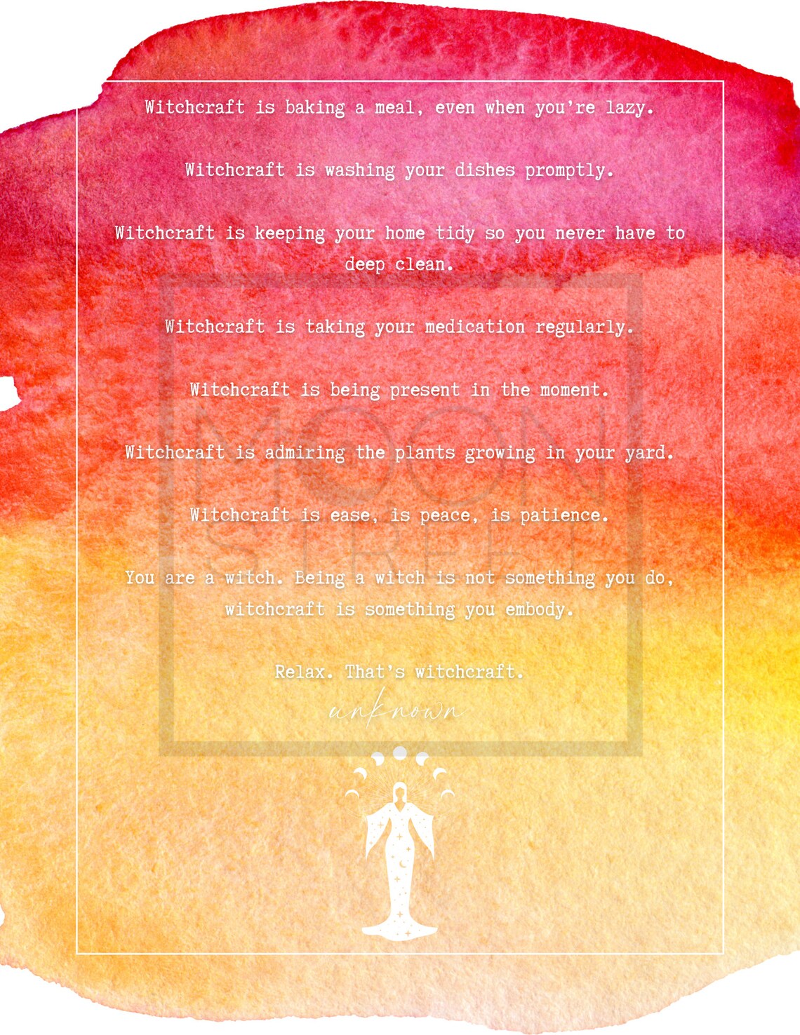 Witchy Poems Print Wall Art Wall Collage | Etsy