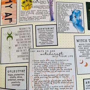 PRINTED | VOL 1 | Book of Shadows Sticker Pack - Etsy