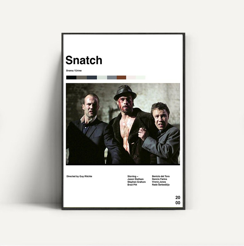 Snatch Movie Print Print Gift for Him Home Decor Gangsta - Etsy