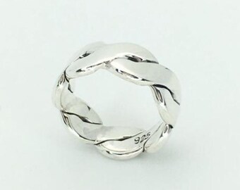 Silver Weave Ring - Etsy
