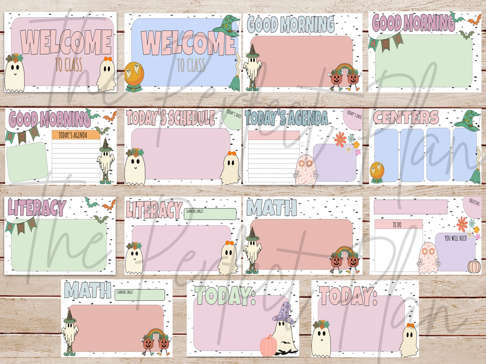 Boho Halloween Google Slides, October Google Slides, Powerpoint ...