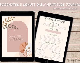 Digital Gratitude Journal | Daily Gratitude Journal for Ipad, Goodnotes ...
