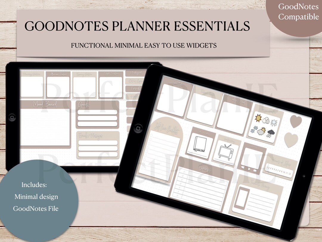 Planner Widgets Digital Stickers, Widget Stickers, Pre-cropped ...