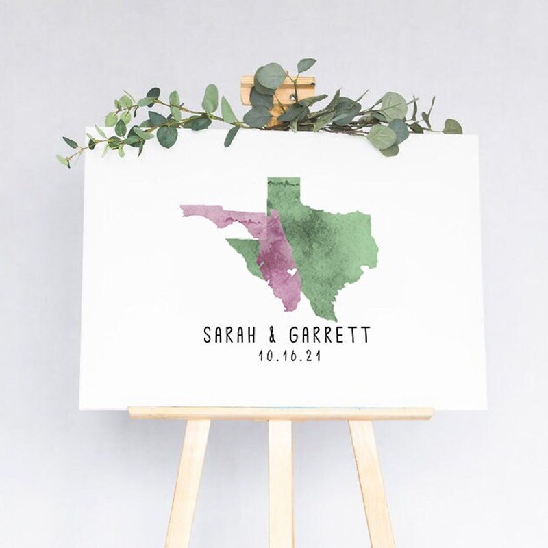 Map Guest Book - Etsy