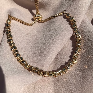 Dorica Beaded Bracelet, Gold Dorica Beaded Bangles, Patterned Gold ...