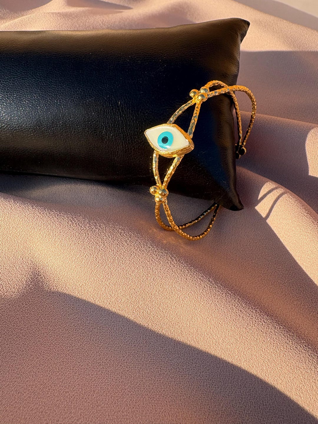 Turkish Blue Eye Evil Eye Cuff Adjustable Bracelet - Etsy Australia