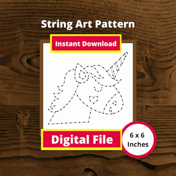 Unicorn String Art - Etsy