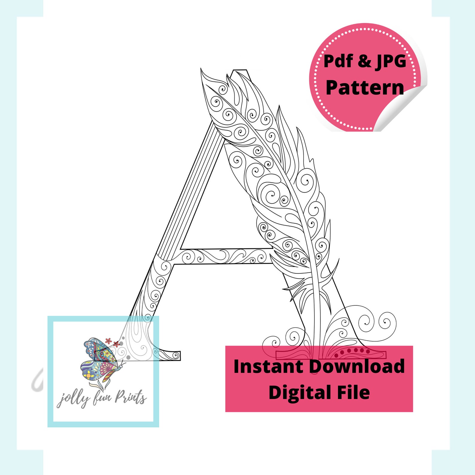 Paper Quilling Art Pattern for Uppercase and Lowercase of Letter A ...