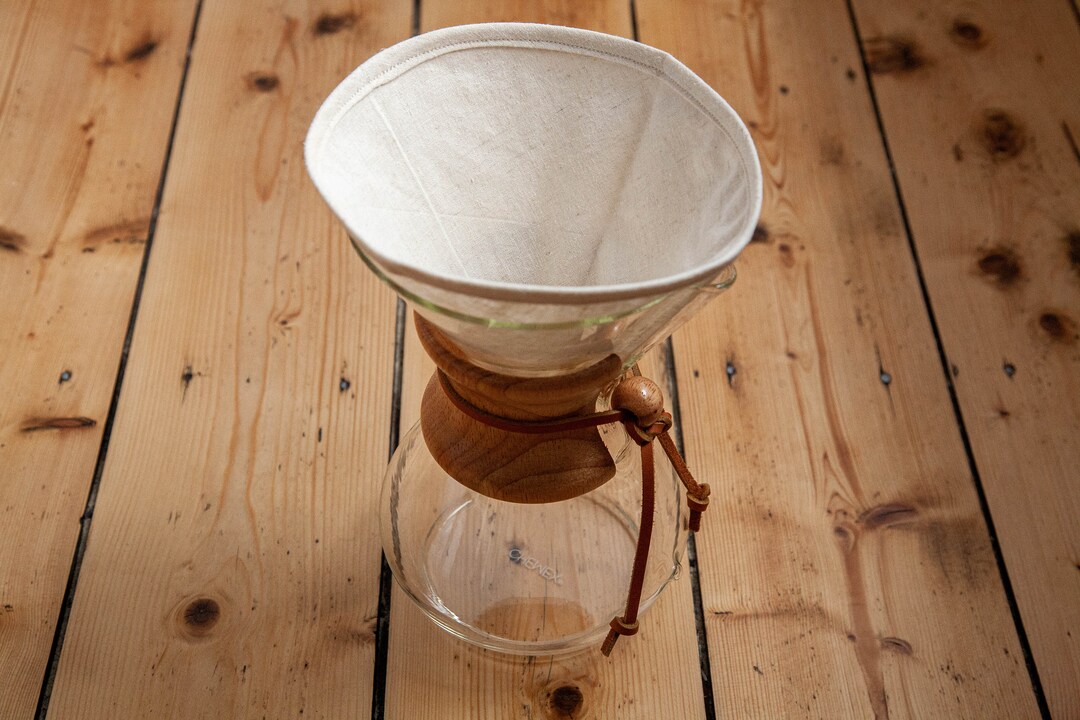 Organic Reusable Hemp and Cotton Cloth Chemex Filter for 6 Cup - Etsy