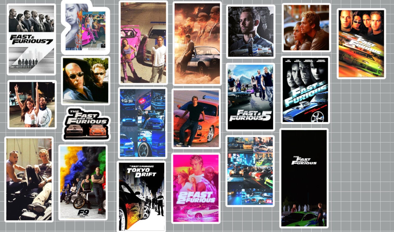 Fast and Furious Inspired Sticker Pack - Etsy