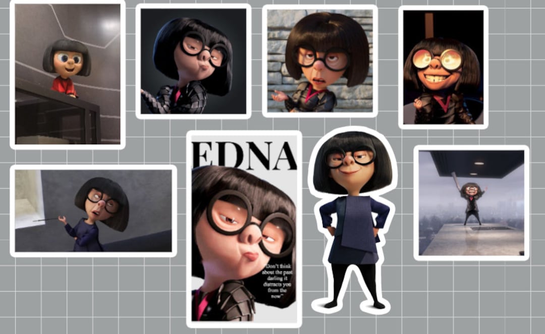Disney Incredibles Edna Mode Inspired Stickers - Etsy