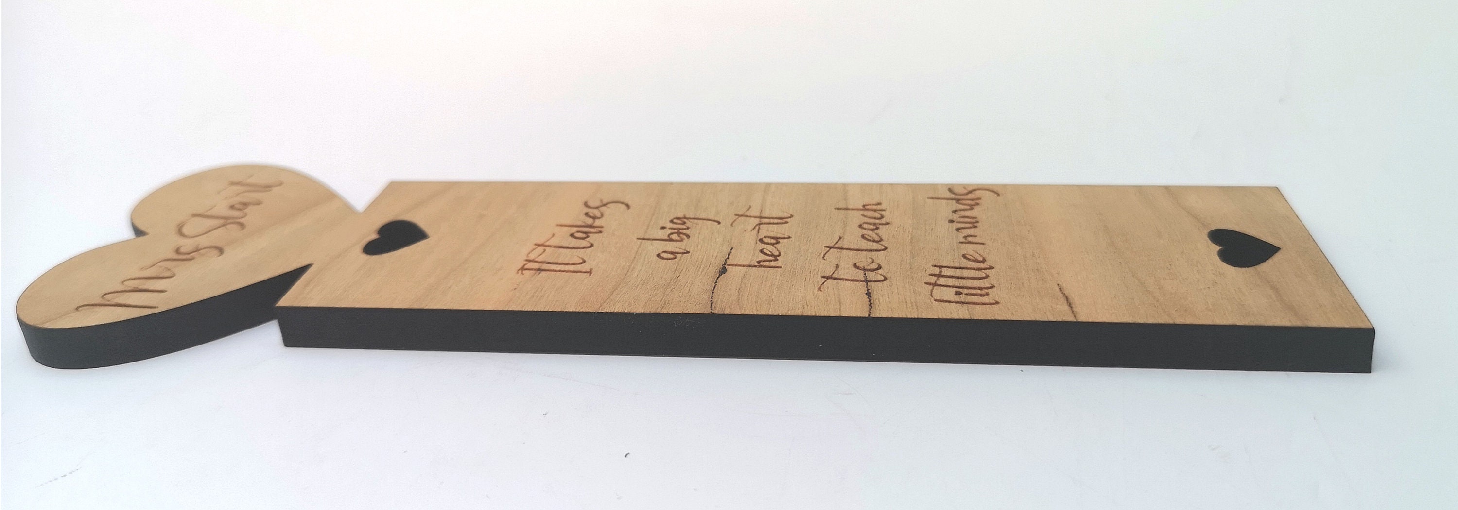Wooden Engraved Bookmark Teacher End of Term Gift - Etsy UK