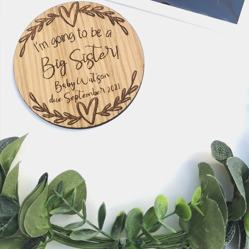 I'm Going to Be a Big Brother Big Sister Plaque Baby - Etsy