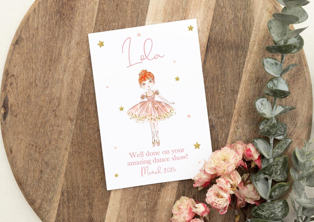 Dance Show Card, Good Luck on Your Dance Show, Well Done Dance Show ...