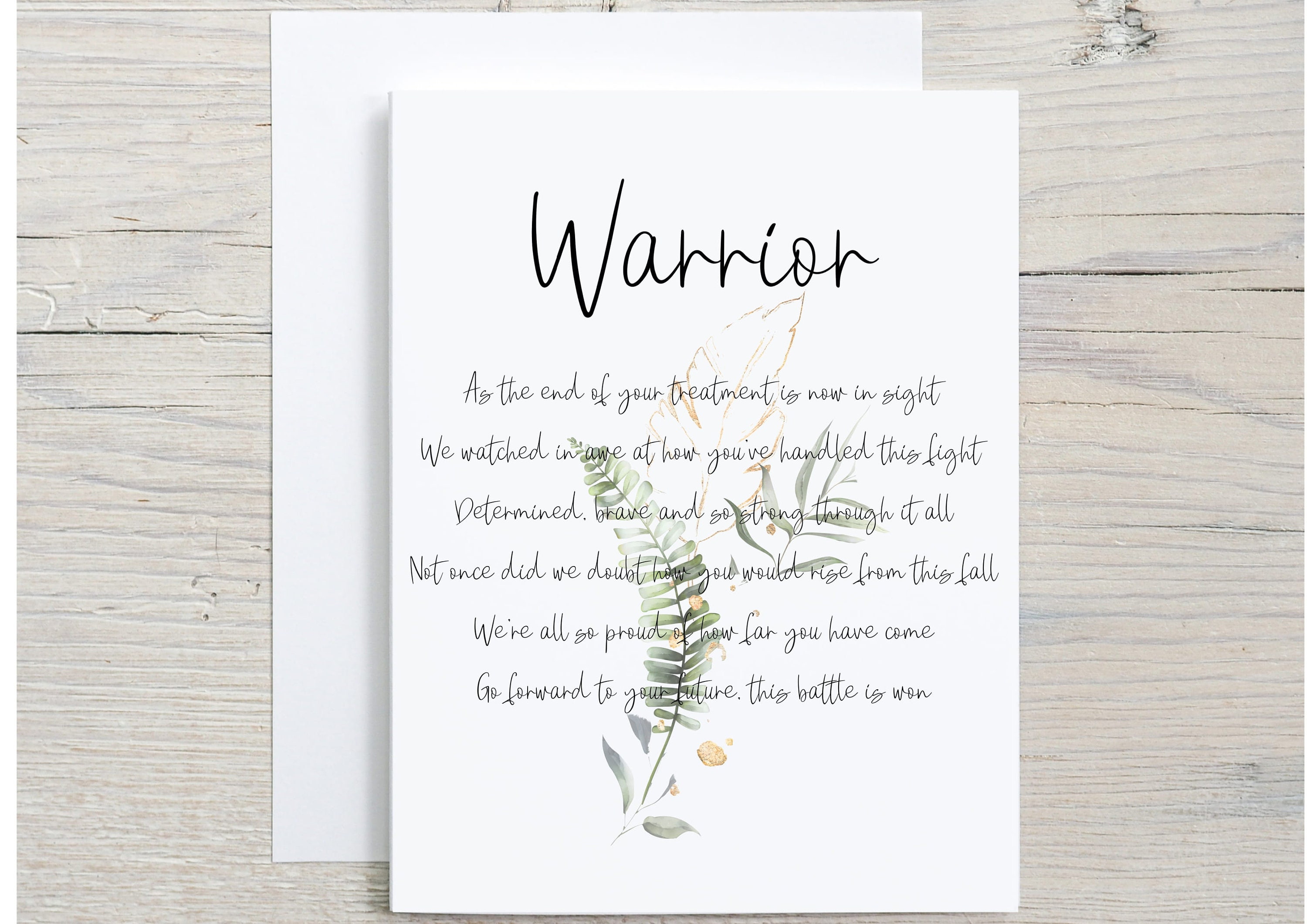 End of Treatment Card, End of Chemotherapy Card, Warrior Card, Cancer ...