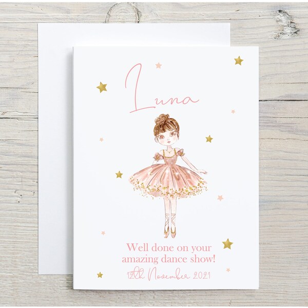 Ballerina Card - Etsy