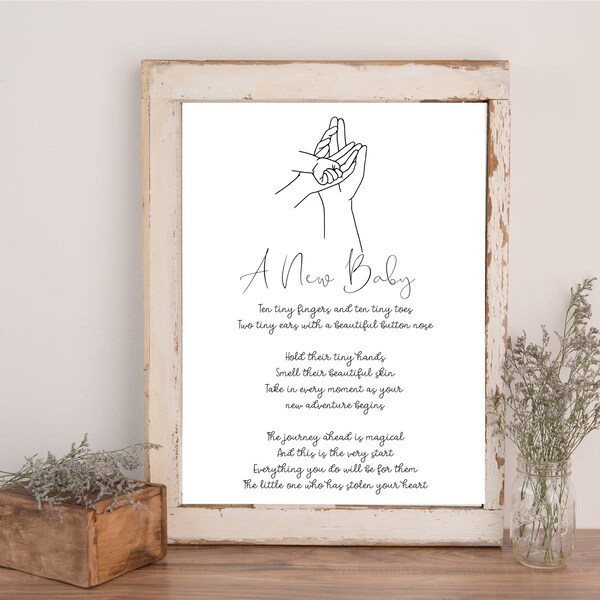 Baby Poem - Etsy