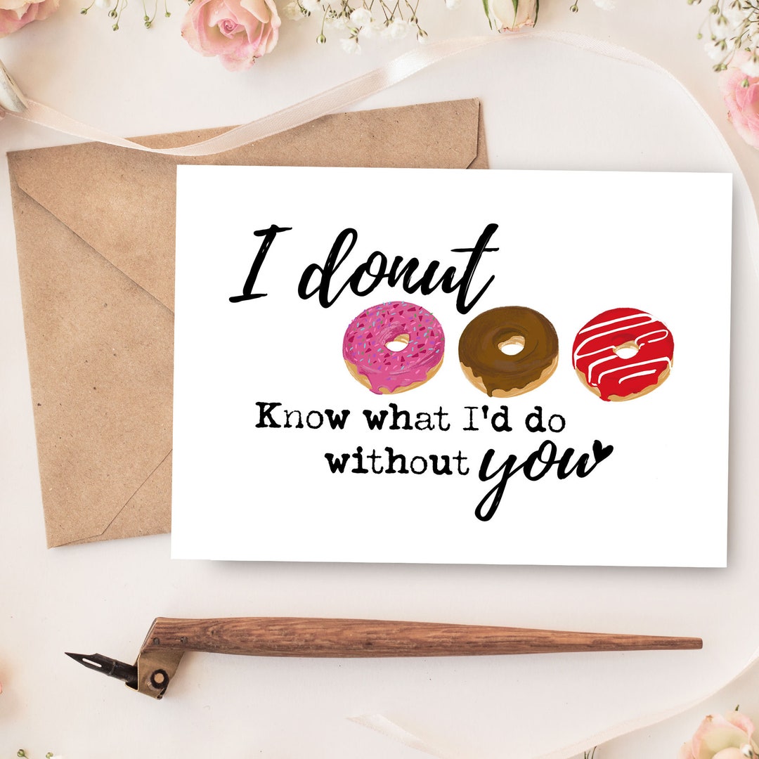 Birthday Card for Best Friend DONUT Sweet Love Card Sweet Gift for Best ...