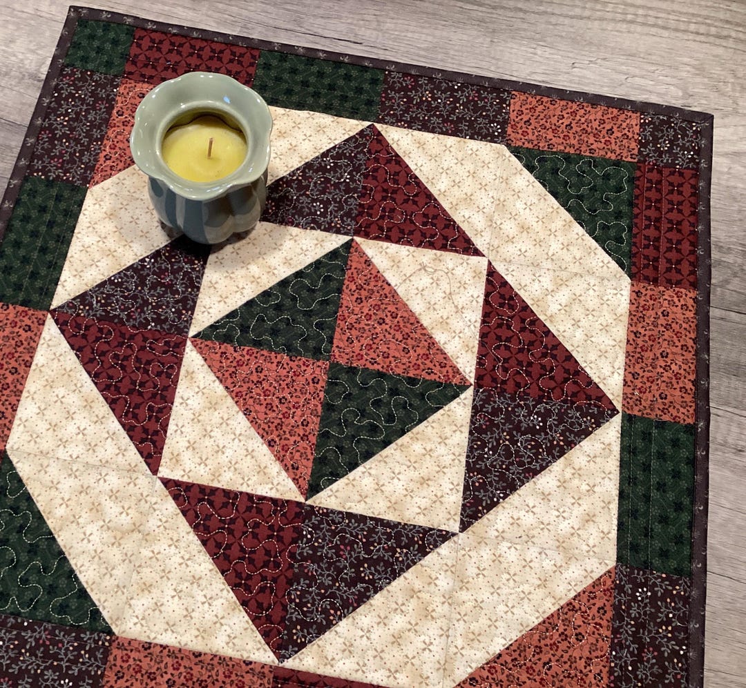 Patchwork Medallion Table Topper, 20.5”x20.5” - Etsy