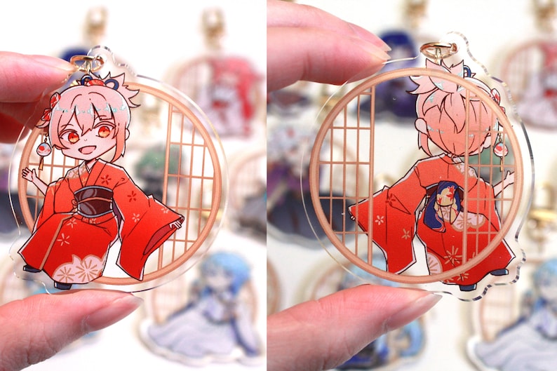 Genshin Inazuma Kimono/yukata Traditional Clothing Clear - Etsy