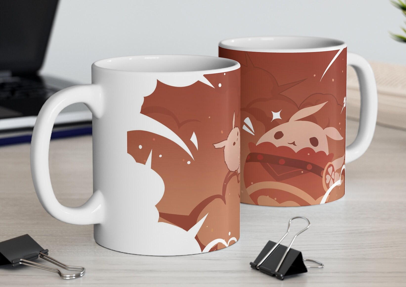 Klee Dodoco & Jumpty Dumpty Namecard Inspired Mug Genshin - Etsy