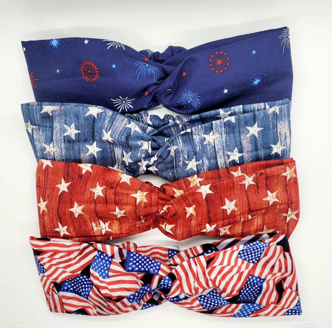 4th of July Headband, American Flag, Patriotic Headband, Stars and ...