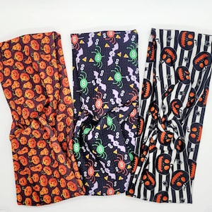 Halloween Headbands, Pumpkin Headband, Spiders, Boho Twist Headband ...