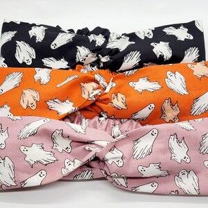 Halloween Headbands, Ghost Headbands, Boho Twist Headbands, Knotted ...