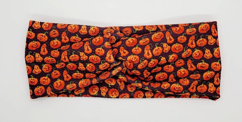 Halloween Headbands Pumpkin Headband Spiders Boho Twist - Etsy