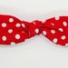 Polka Dot Headband, Tie Headband, Bow Headband, Valentine's Day ...