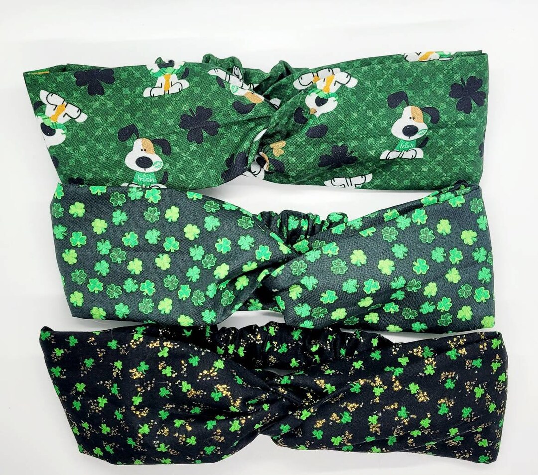 St. Patrick's Day Headbands, Shamrock Headbands, St Patty's Day, Women ...