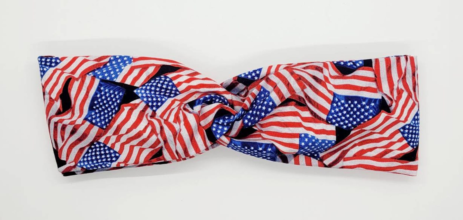 4th of July Headband American Flag Patriotic Headband Stars | Etsy