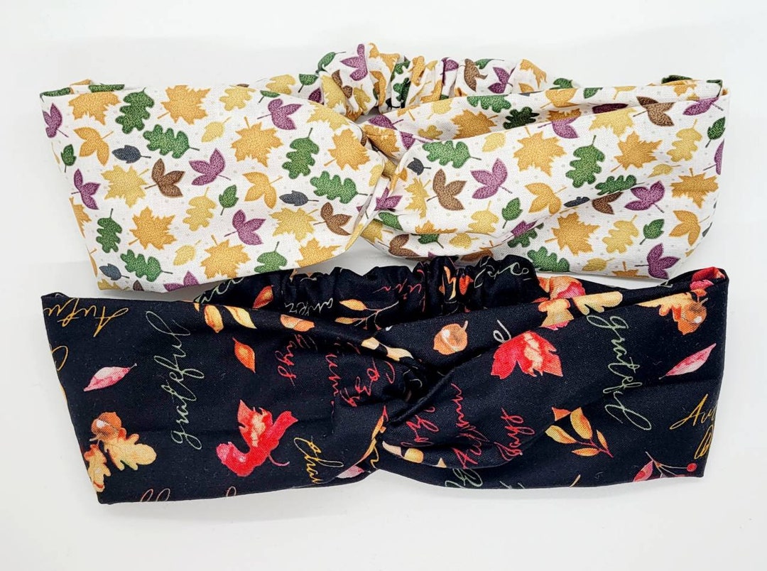 Fall Leaves Headband, Autumn Leaves Headband, Fall Headbands, Turban ...
