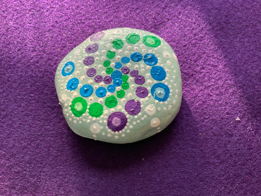 Swirl Design Painted Rock - Etsy