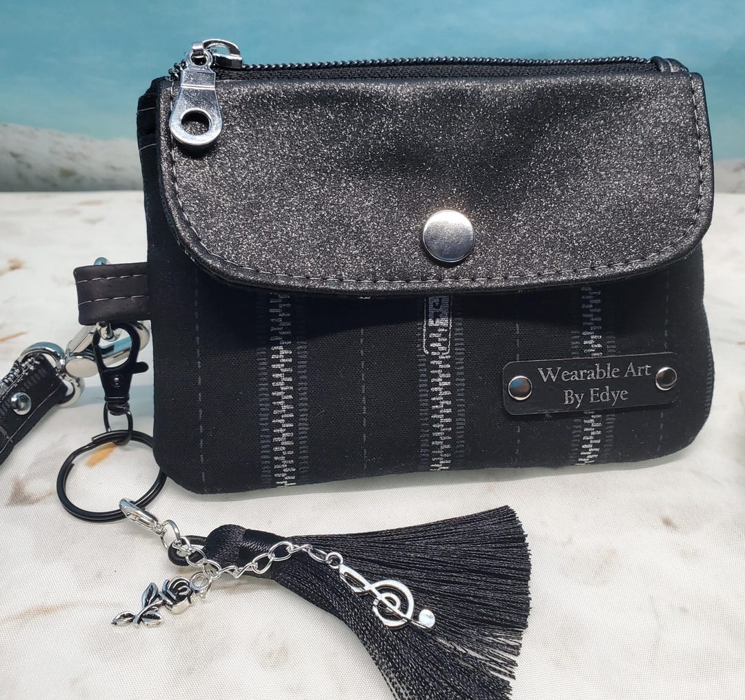 Mini ID Wallet/badge Zip Pocket, Card Snap Pocket, Clear ID Holder ...