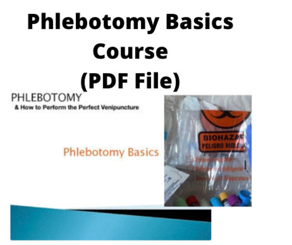 Phlebotomy Basics Course | Etsy