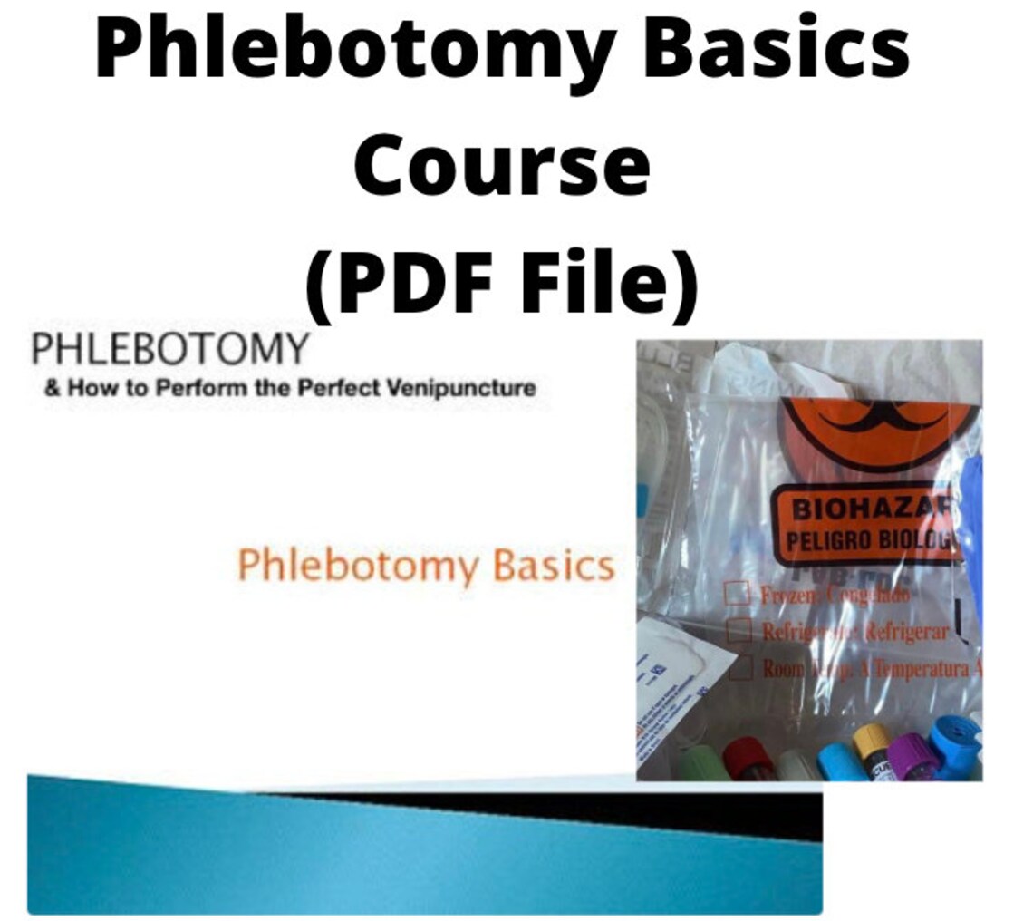 Phlebotomy Basics Study Guide & Basic Order of Draw Tubes | Etsy