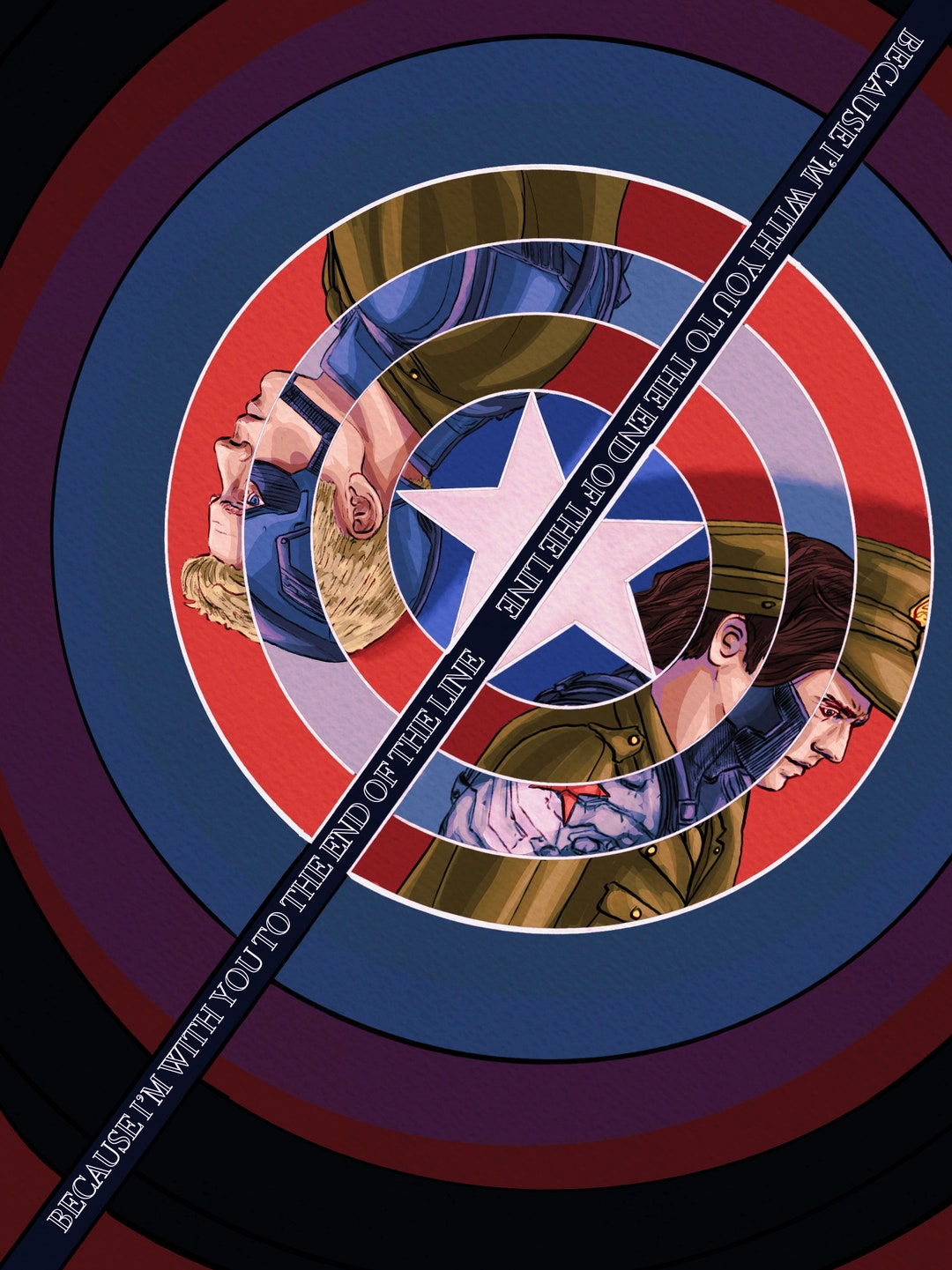 Marvel Superhero Stucky Fanart - Steve Rogers, Bucky Barnes, Winter ...